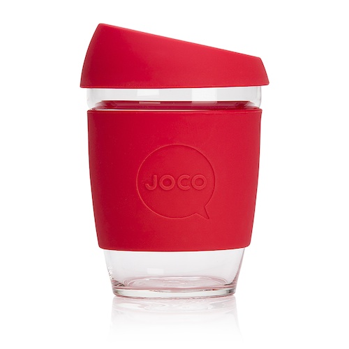 JOCO Cup Reusable Coffee Cup 12oz - Red - boobalou.co.uk